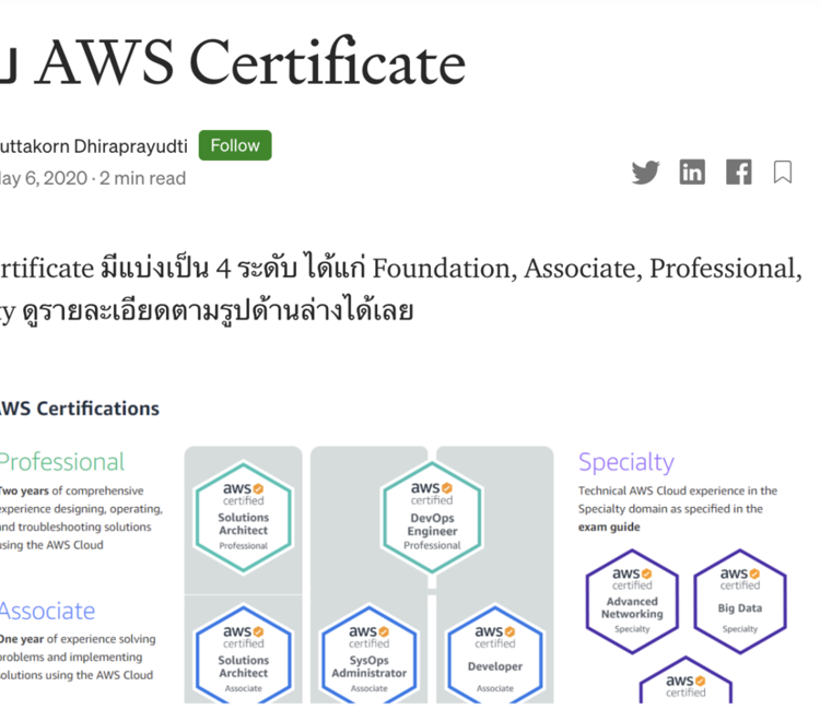 สอบ AWS Certificate | Incognito Lab